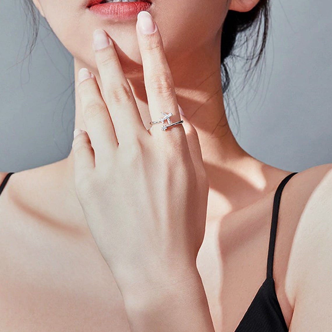 Crystal Travelers Ring Silver Destination Ring Hiking | Etsy UK