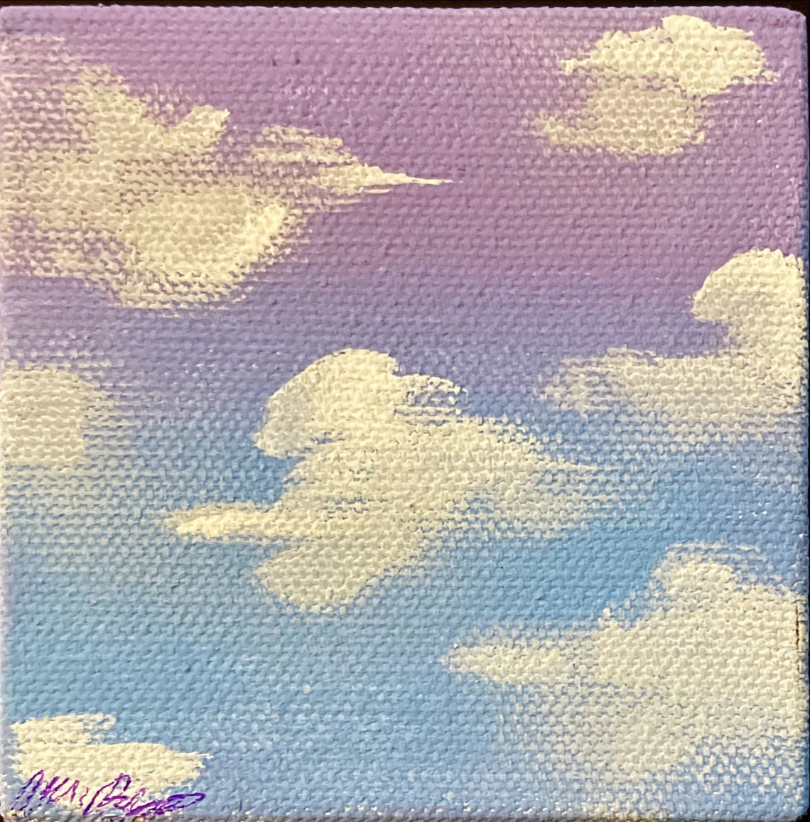 Ombré Sky Mini Painting - Etsy