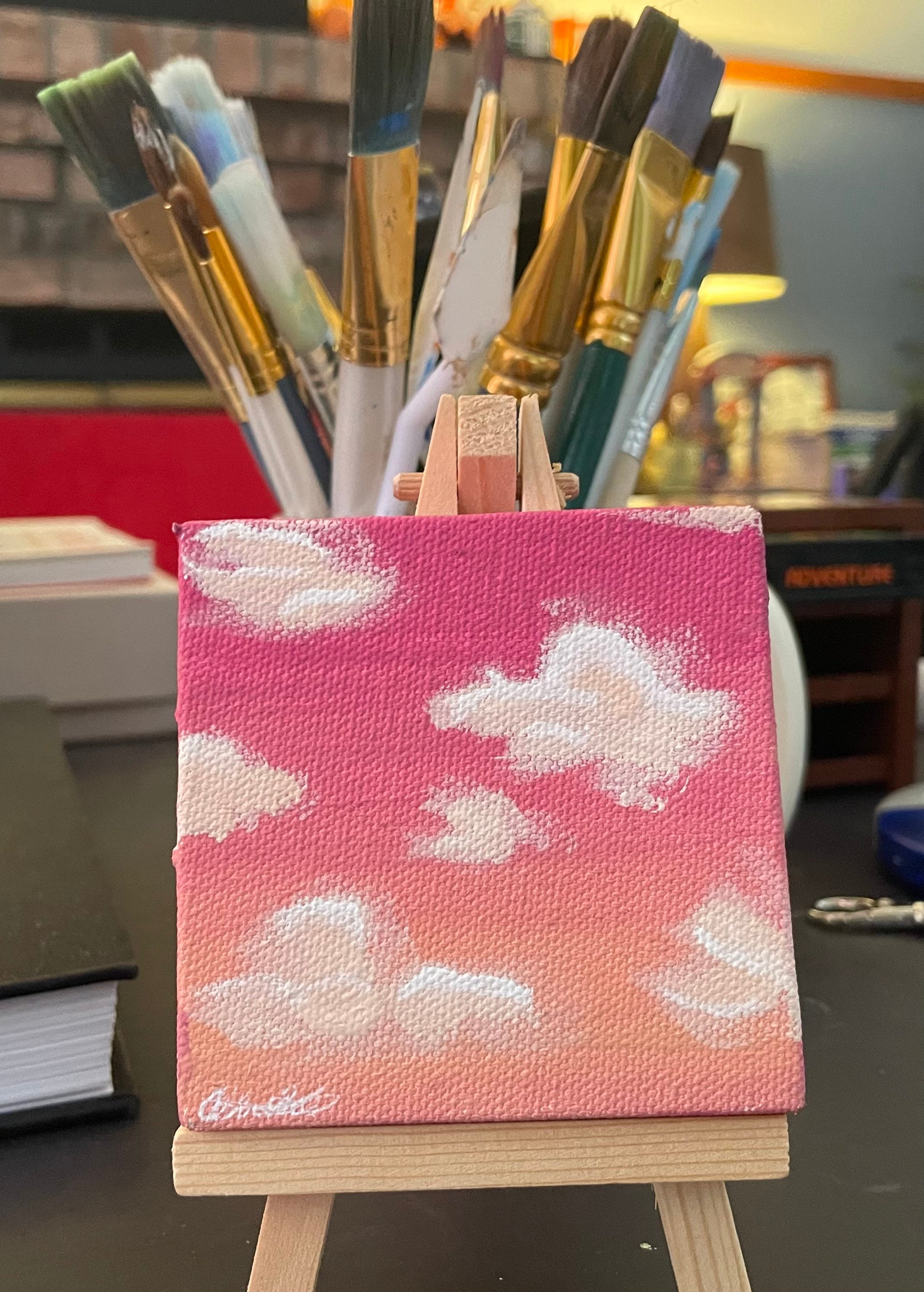 Sunset Sky Mini Painting - Etsy