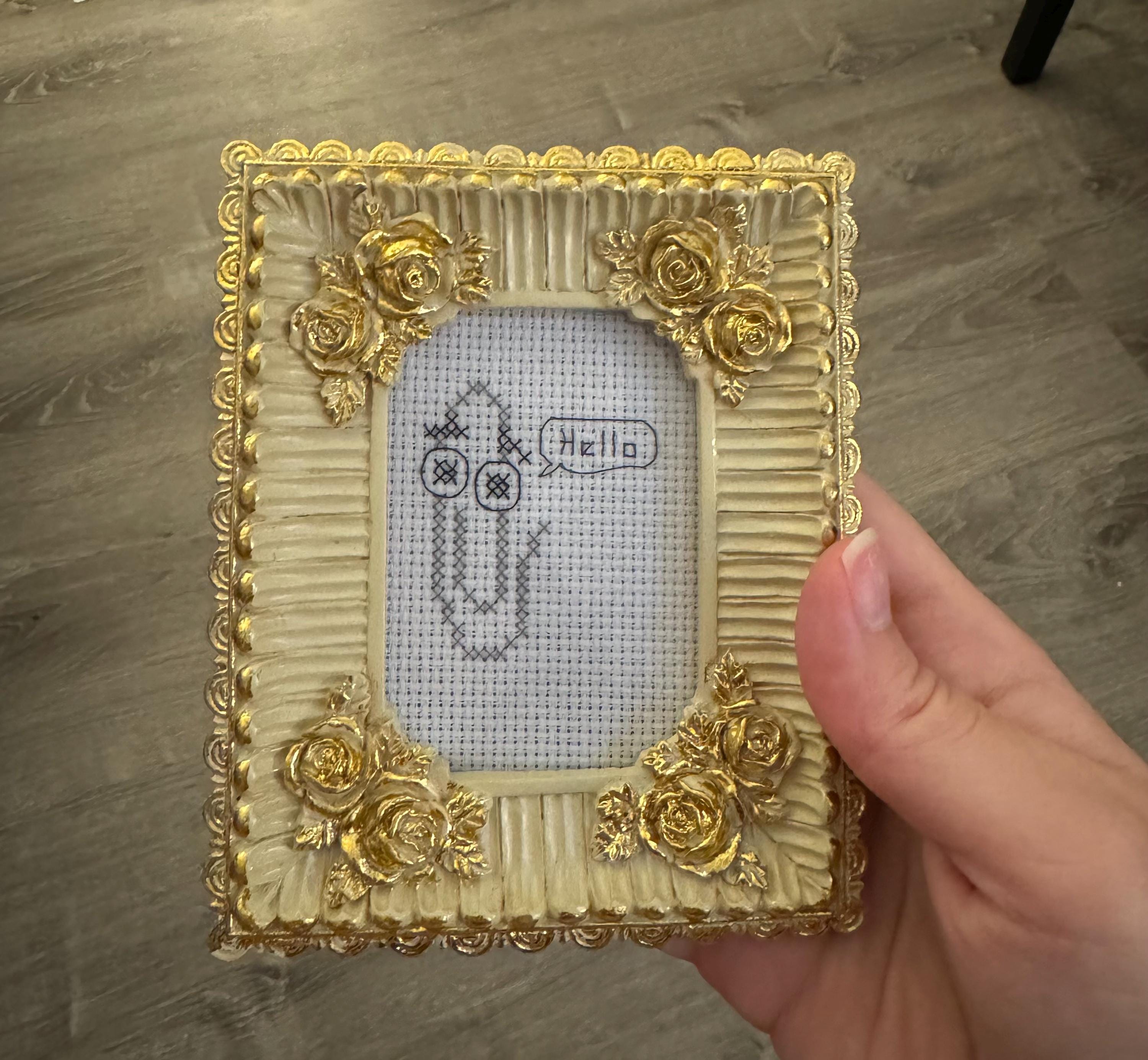 Clippy Cross-stitch Mini Frame - Etsy