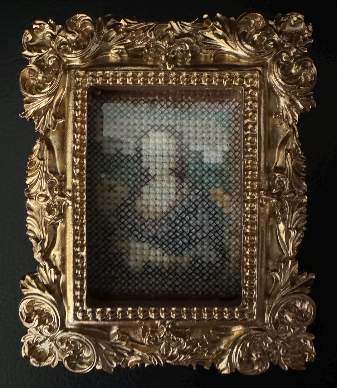 Mona Lisa Cross-stitch Mini Frame - Etsy