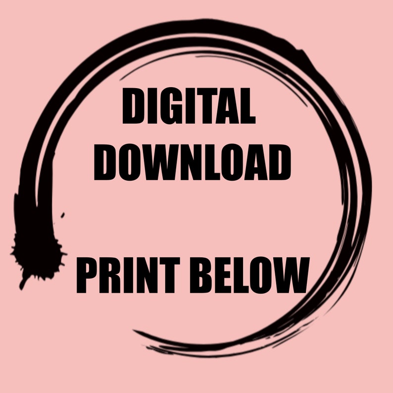 Japanese Modern Frame, Junk Journal Embellishment, Ephemera, Circuler ...