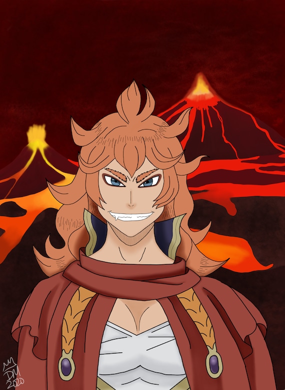 Mereoleona Vermillion Volcano Print | Etsy