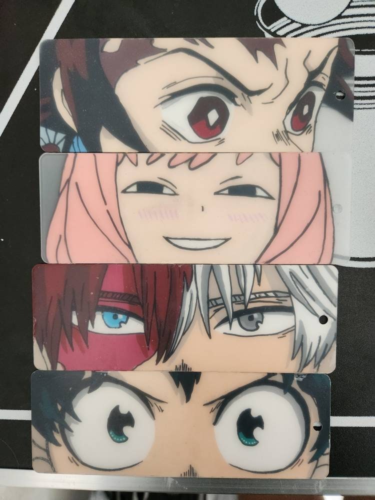 Handpainted Anime Bookmarks (3pc Set) - Etsy