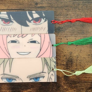 Handpainted Anime Bookmarks (3pc Set) - Etsy