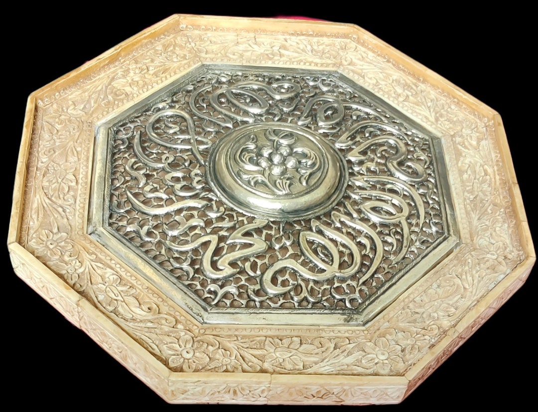 Rare Mughal Mogul Hand-carved Wall Panel Artwork Artefact Home Décor ...