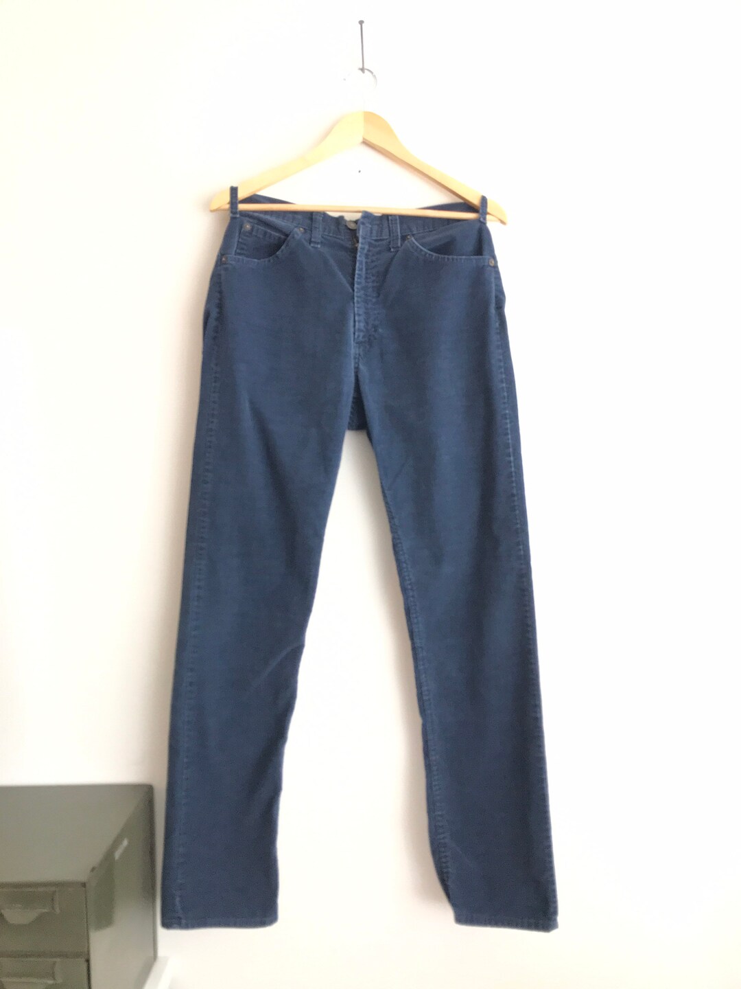 Original Vintage 70s Levis White Tab 505 Navy Chords Size Fits 29 X 34 ...