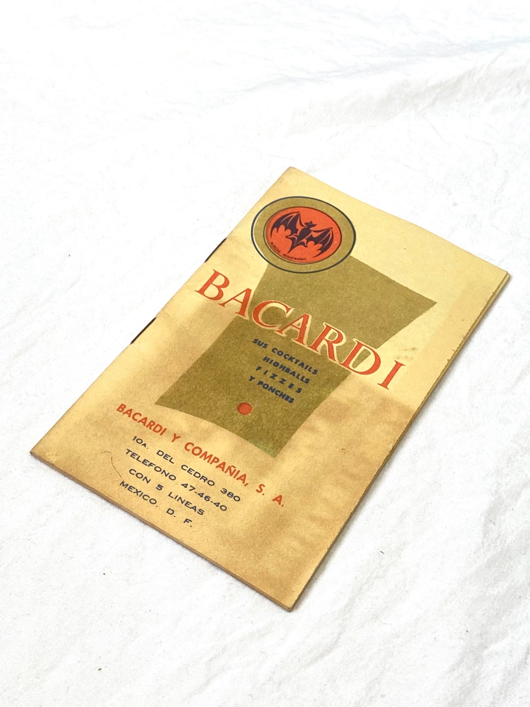 Rare Vintage Cocktail Manual 1936 by Bacardi Rum for Mixing Classic ...