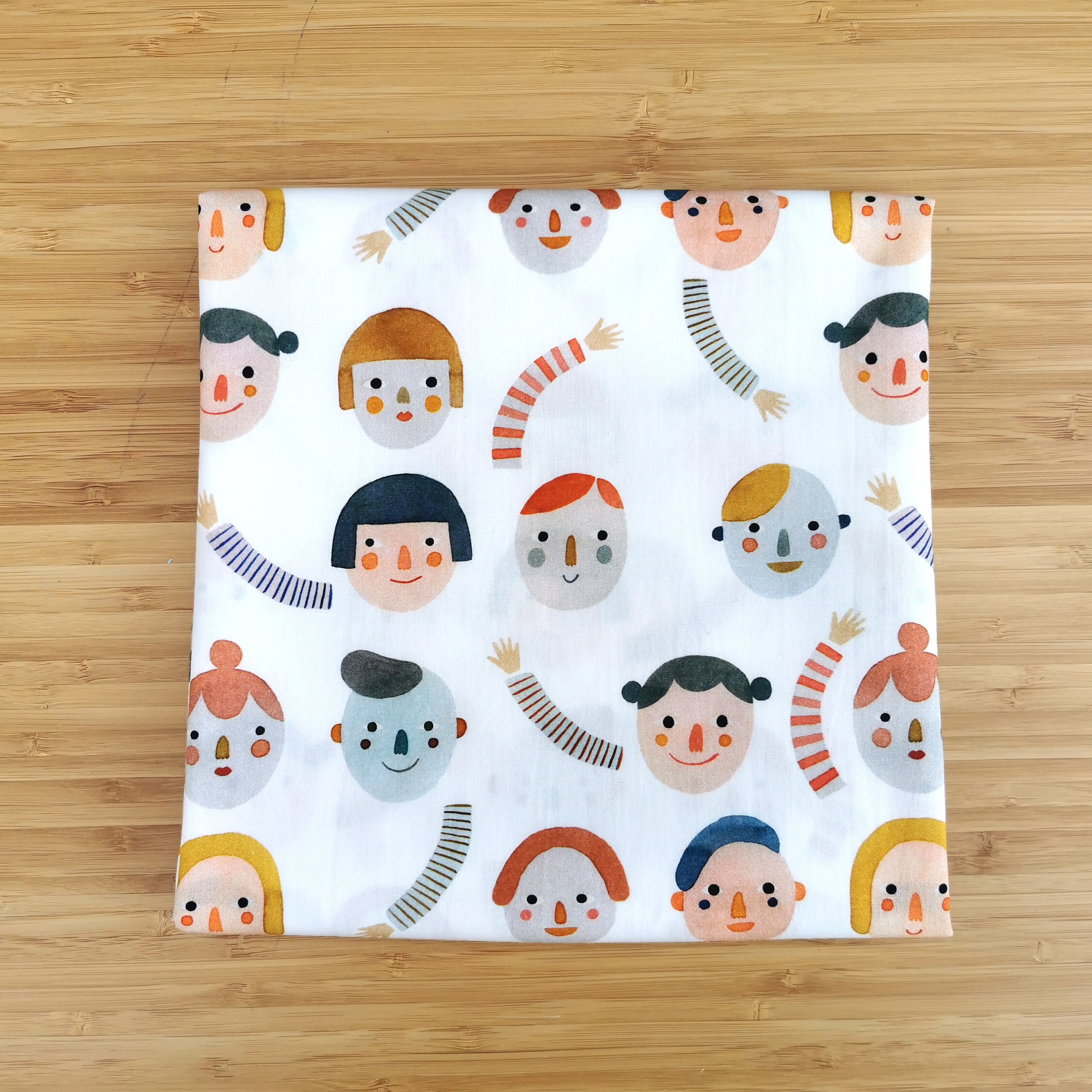 FUNNY COTTON FABRIC Funny Face Watercolor Printed Fabric - Etsy Singapore