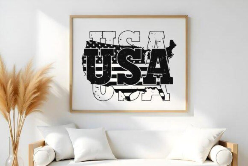 Patriotic Flags Canva Frame Bundle, Drag & Drop Templates (digital ...