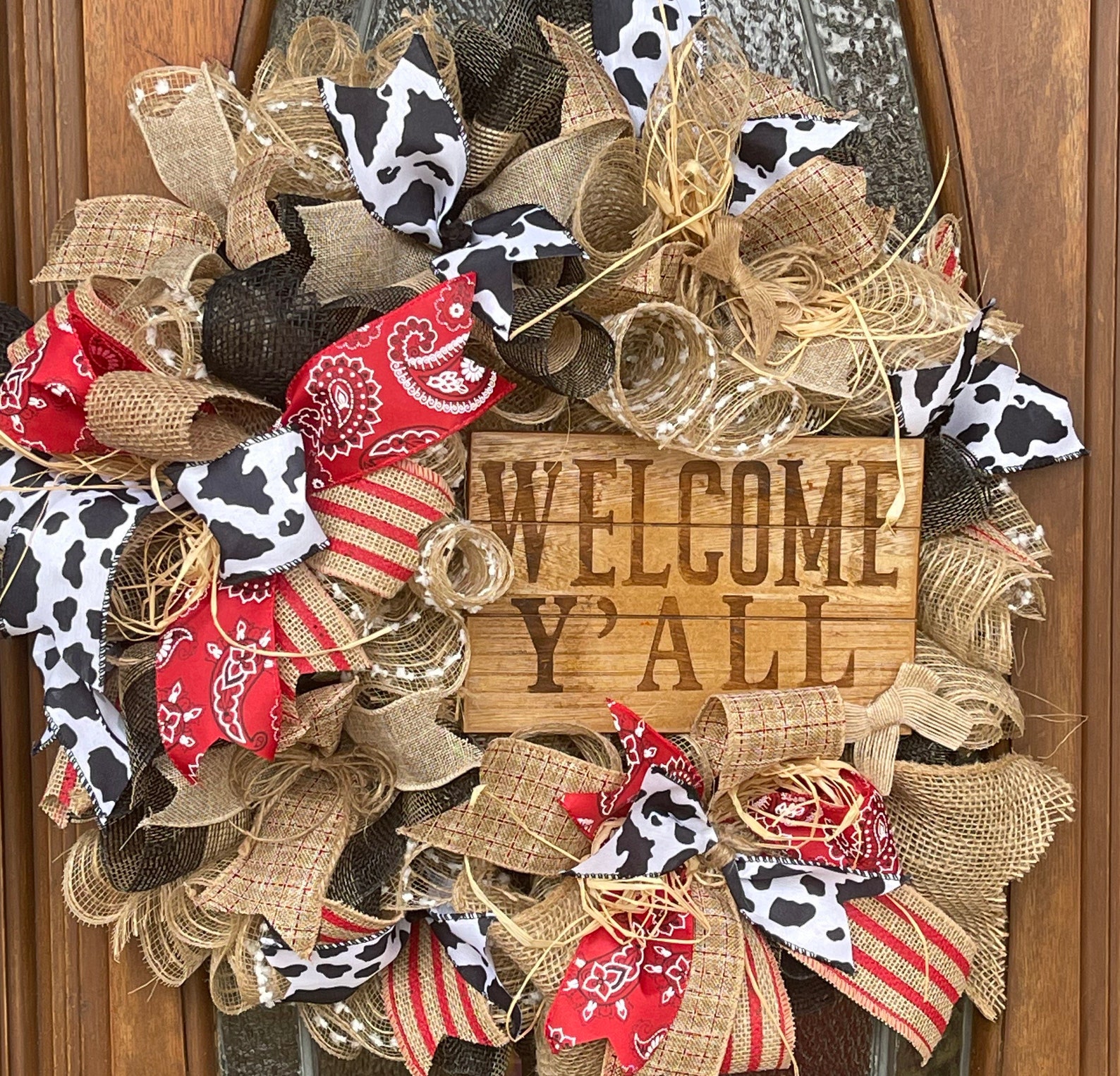 Front Door Welcome Wreath Anytime Door Wreath Farmhouse - Etsy