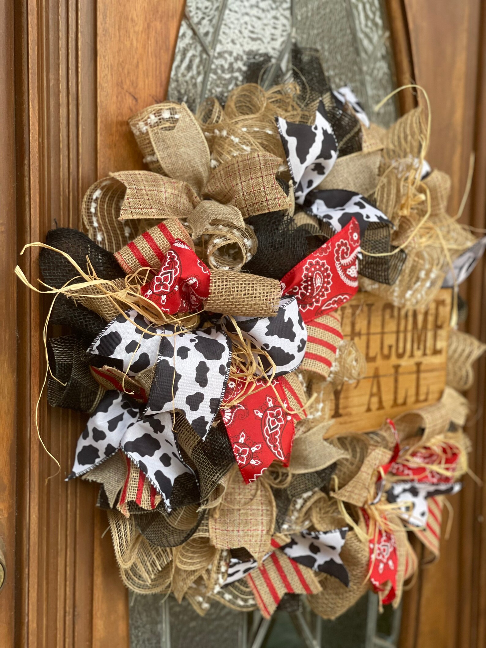 Front Door Welcome Wreath Anytime Door Wreath Farmhouse - Etsy