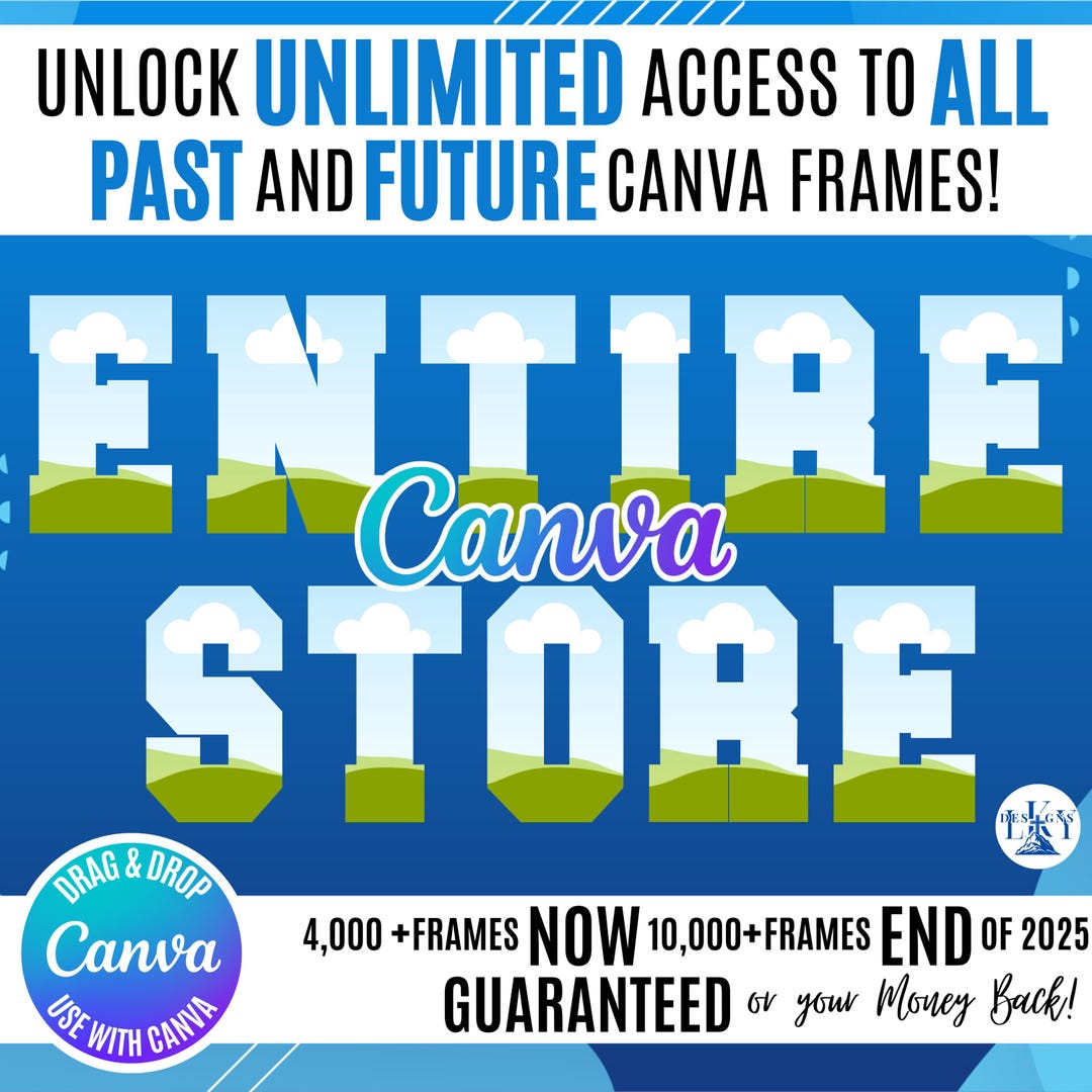7500+ Canva Frames Mega Bundle: All Access, Commercial Use (digital Download) - Etsy