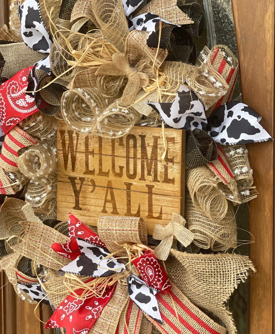 Front Door Welcome Wreath Anytime Door Wreath Farmhouse - Etsy