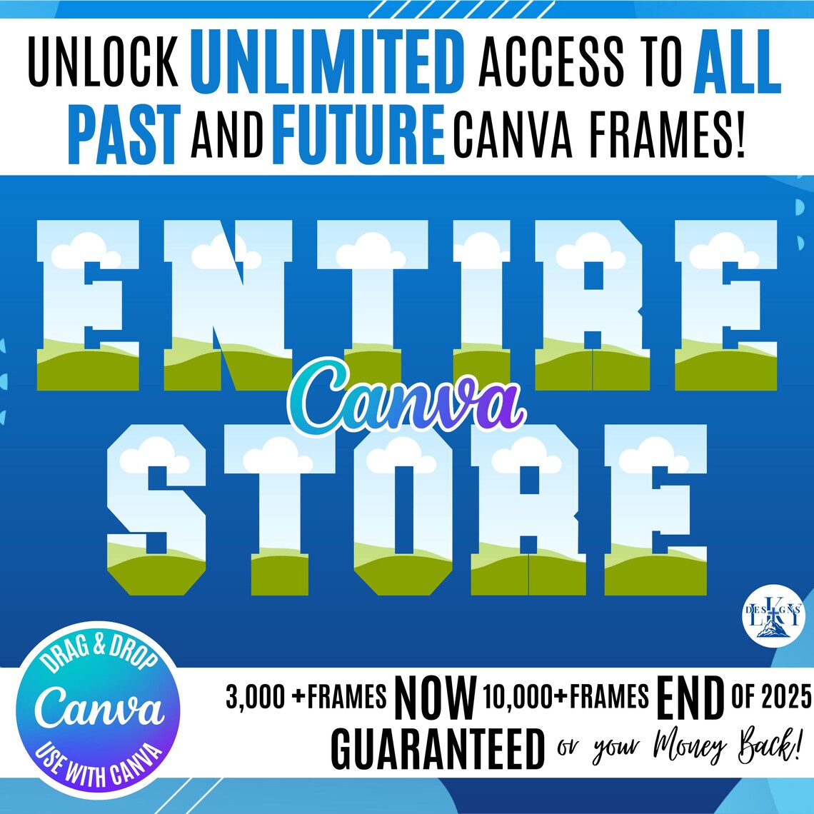 Patriotic Flags Canva Frame Bundle, Drag & Drop Templates (digital ...
