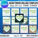 Heart Photo Collage Template: Editable Canva Frame (digital Download - Etsy