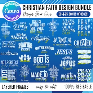 Christian Canva Frames: Bible Verse Designs (digital Download) - Etsy
