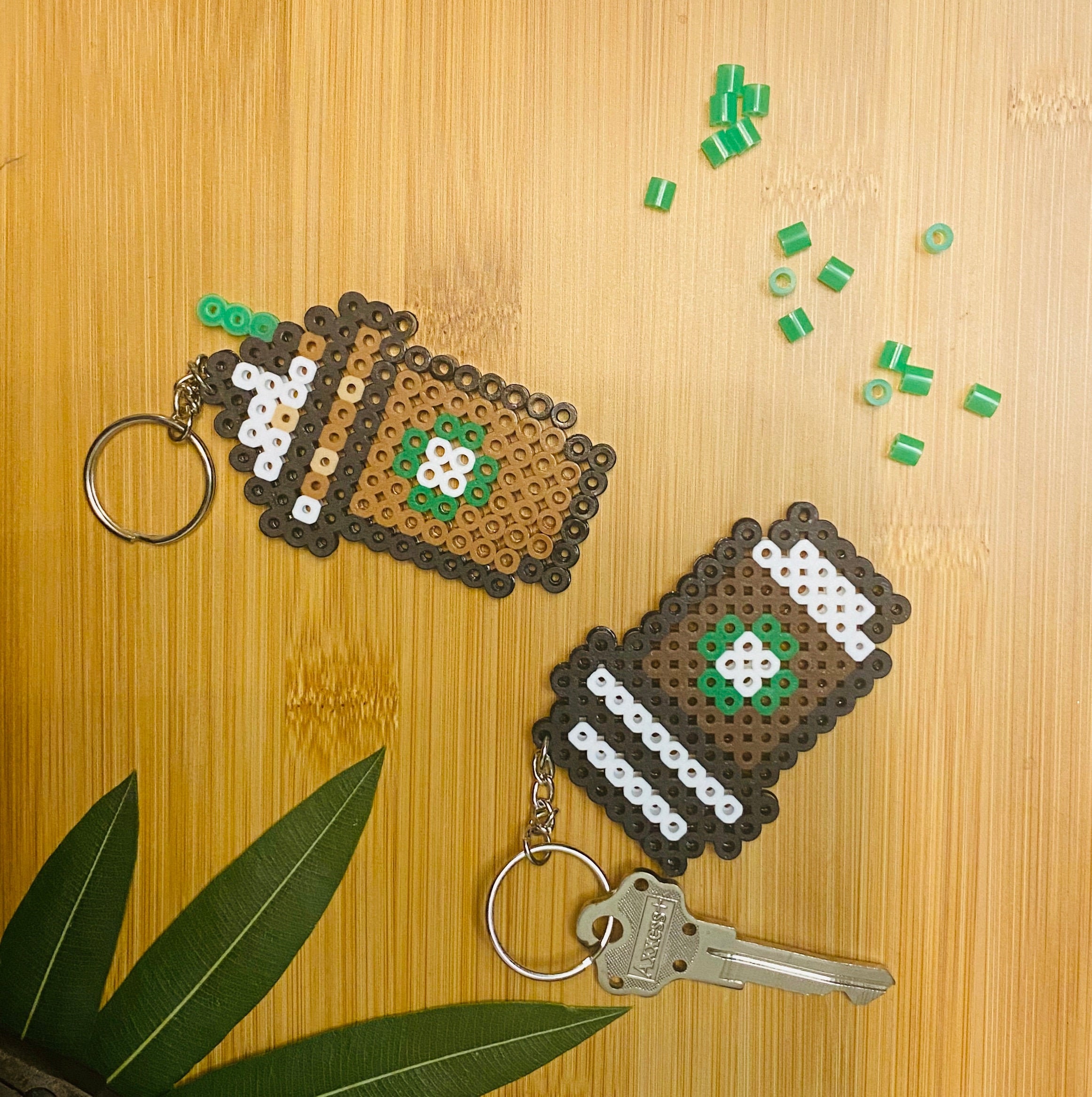 Starbucks frappuccino & Coffee Perler Bead Keychains - Etsy