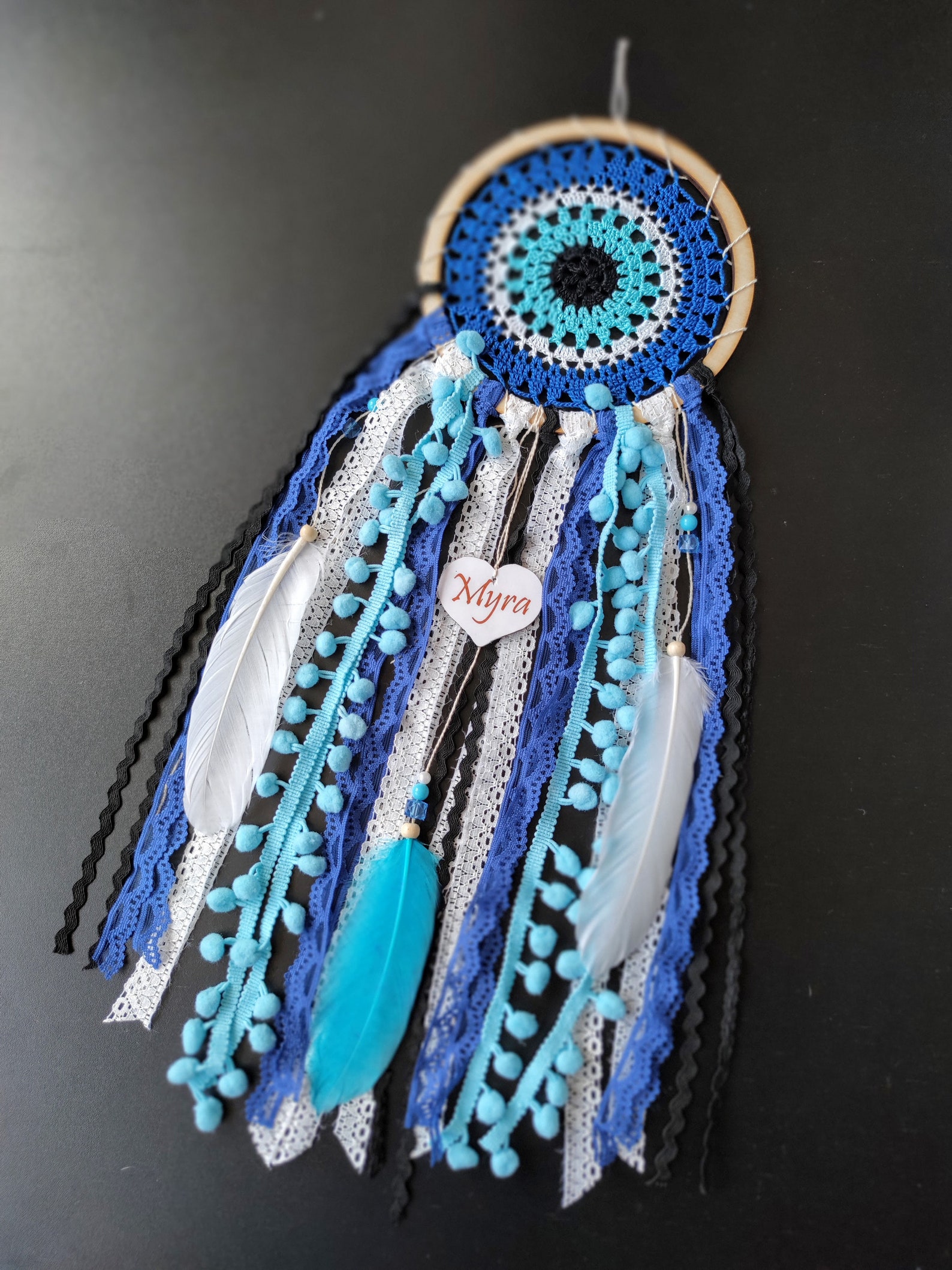 Evil Eye Dream Catcher Kit Personalized DIY Kit Boho Dreamcatcher Favor ...