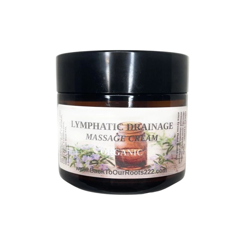 LYMPHATIC DRAINAGE Organic Massage Cream - Etsy