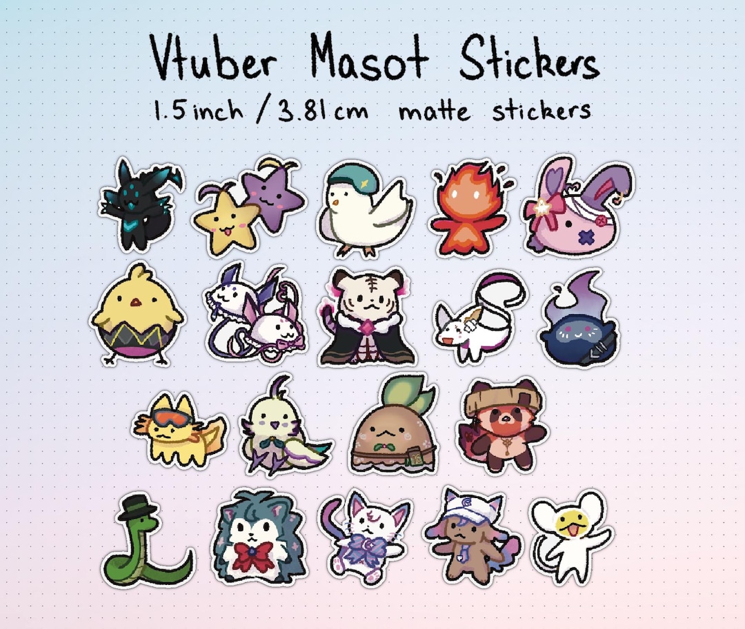Nijisanji En Mascot Stickers (waves 6-11) - Etsy