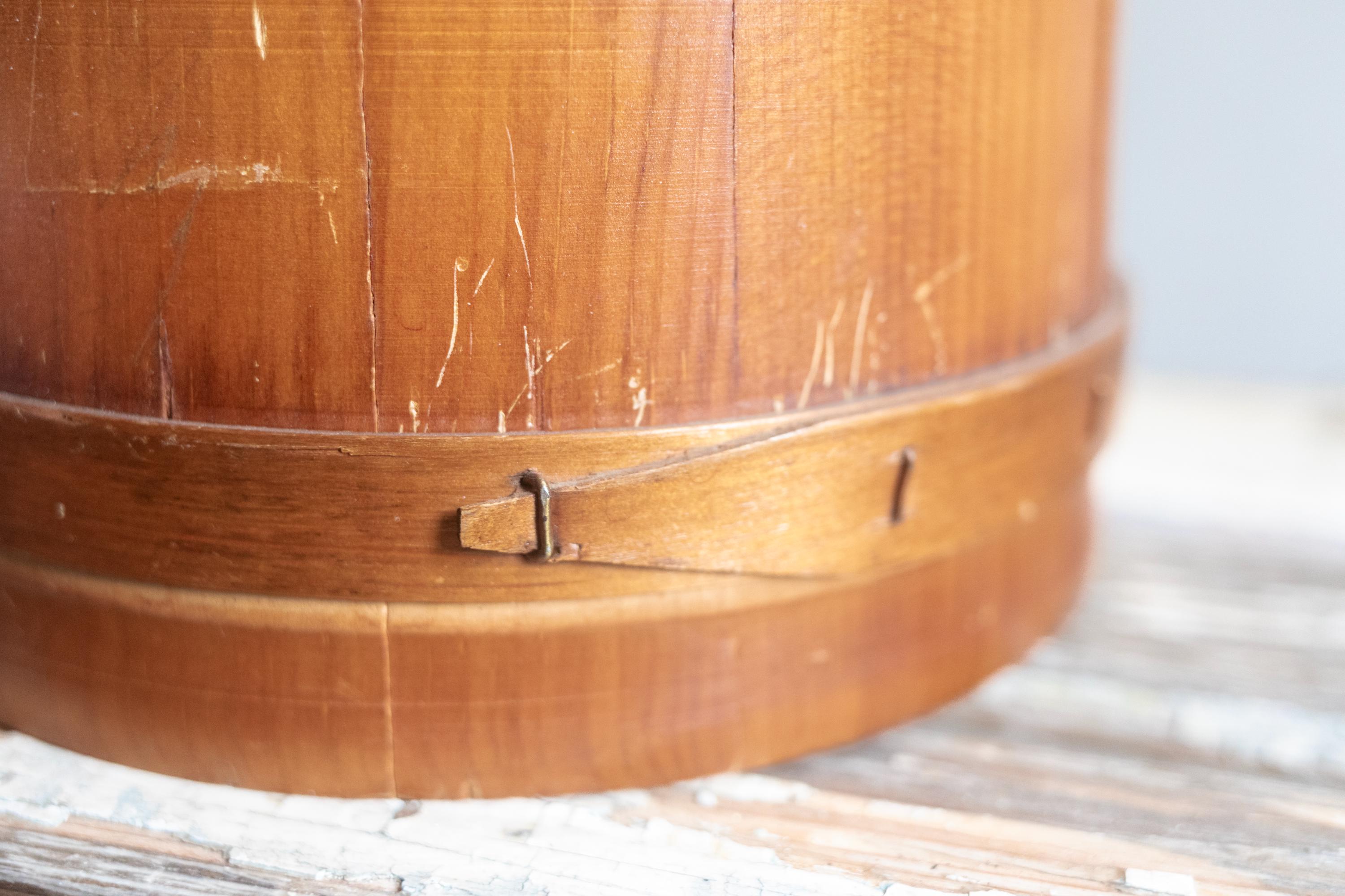 Vintage Bentwood Firkin Staved Wood Swing Handle Sugar Bucket Wood ...