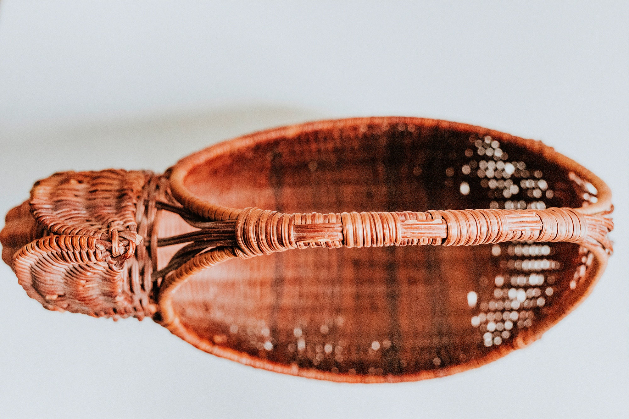 Vintage Wicker Bunny Rabbit Basket Handmade Boho Bunny Basket Vintage ...