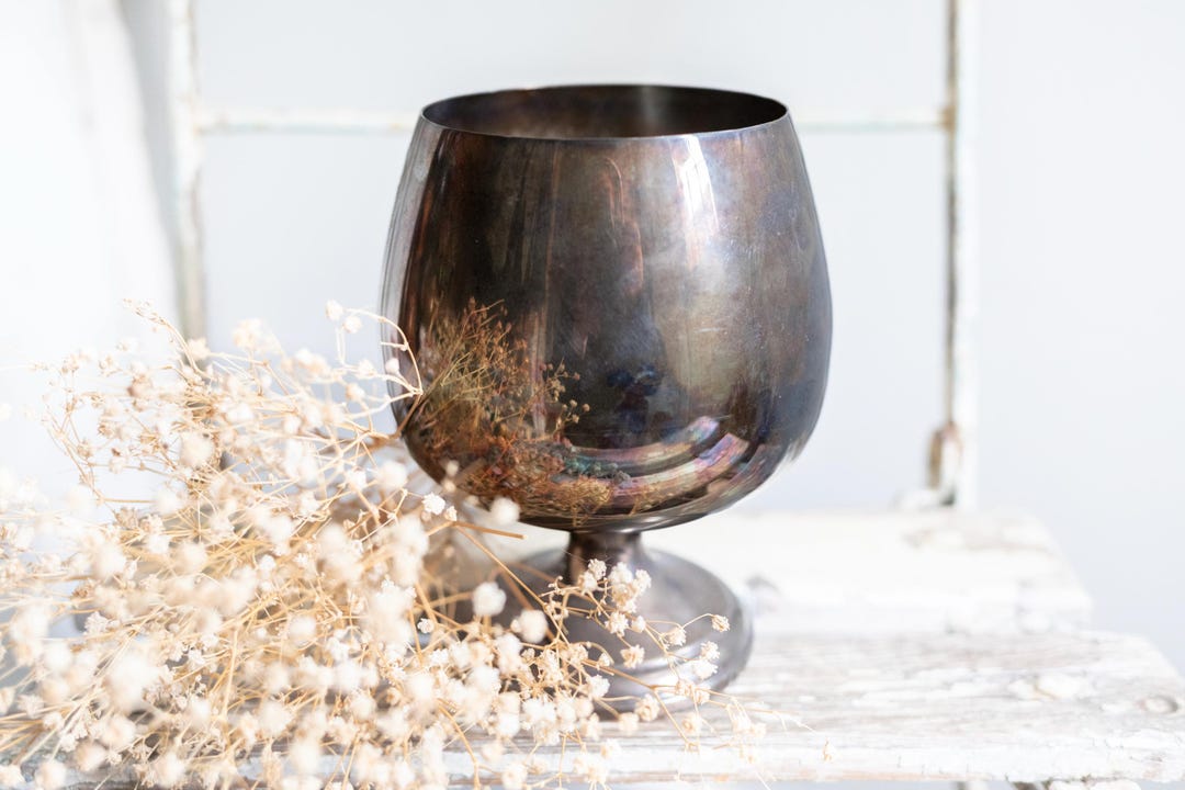 Vintage Silver Plated Trophy Goblet | Oversized Sheridan Silverplate ...