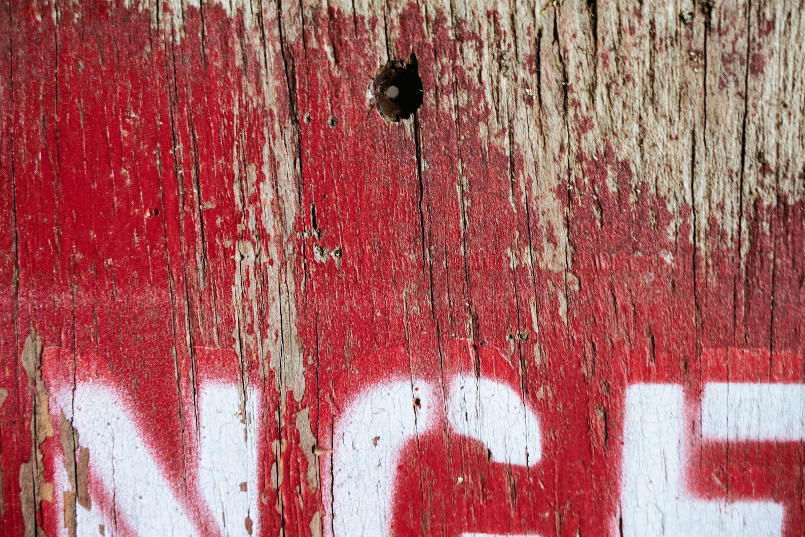 Vintage Red and White Plywood Sign Wood Danger Rifle Range Handmade ...