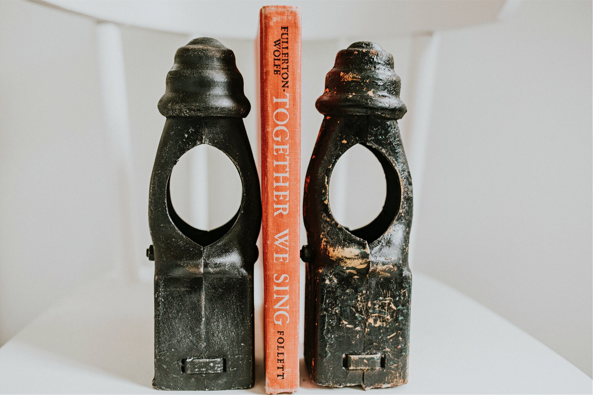 Set of Two Vintage Steel Post Finials Steel Beehive Fence Post Toppers ...