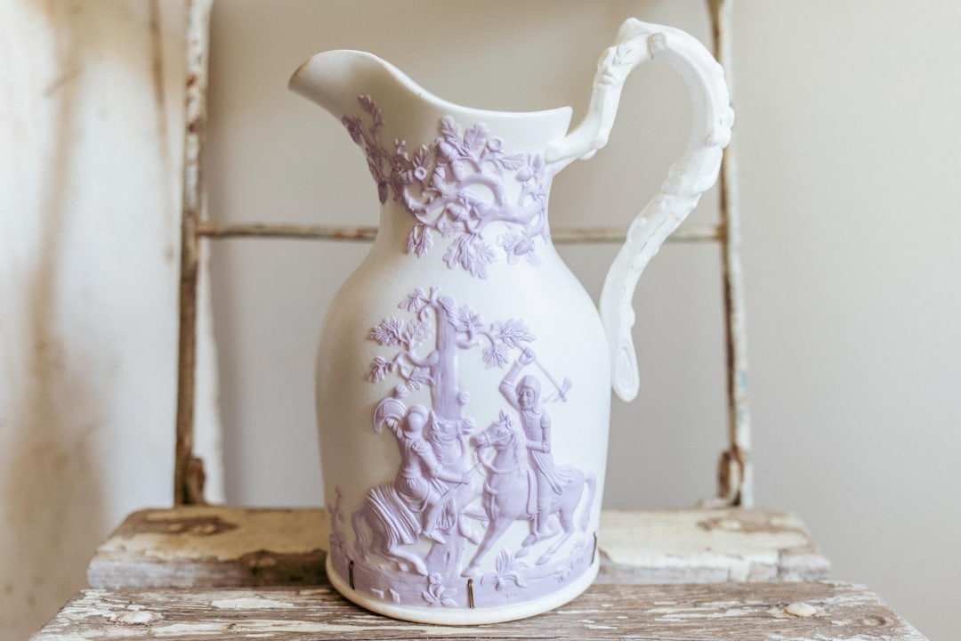 STUNNING Antique Samuel Alcock Raised Lilac Relief "in Love and War ...