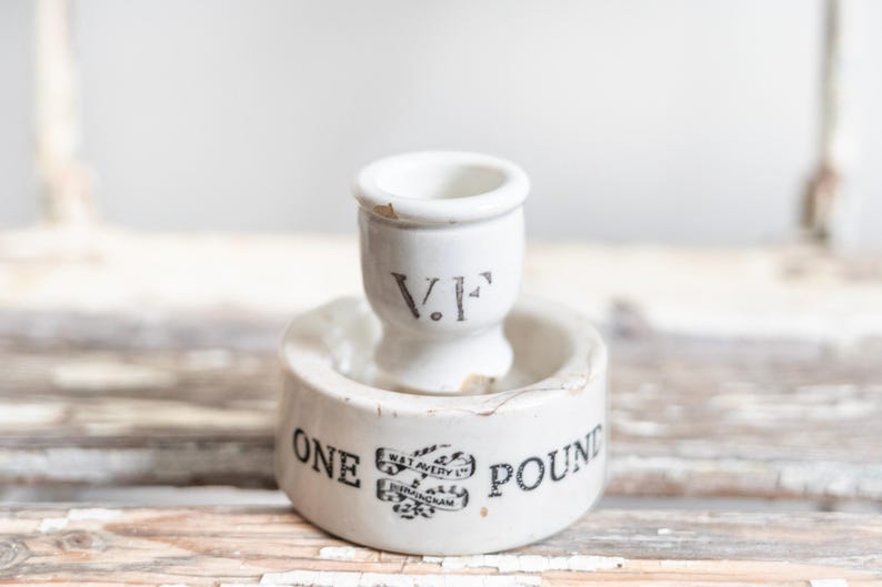 Very RARE Antique French Ironstone Ointment Pot | VF Ophthalmic ...