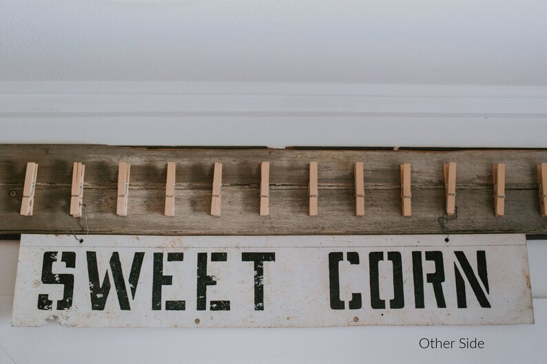 AUTHENTIC Farm Stand Sweet Corn Sign Hand Painted Metal Road Side Stand ...