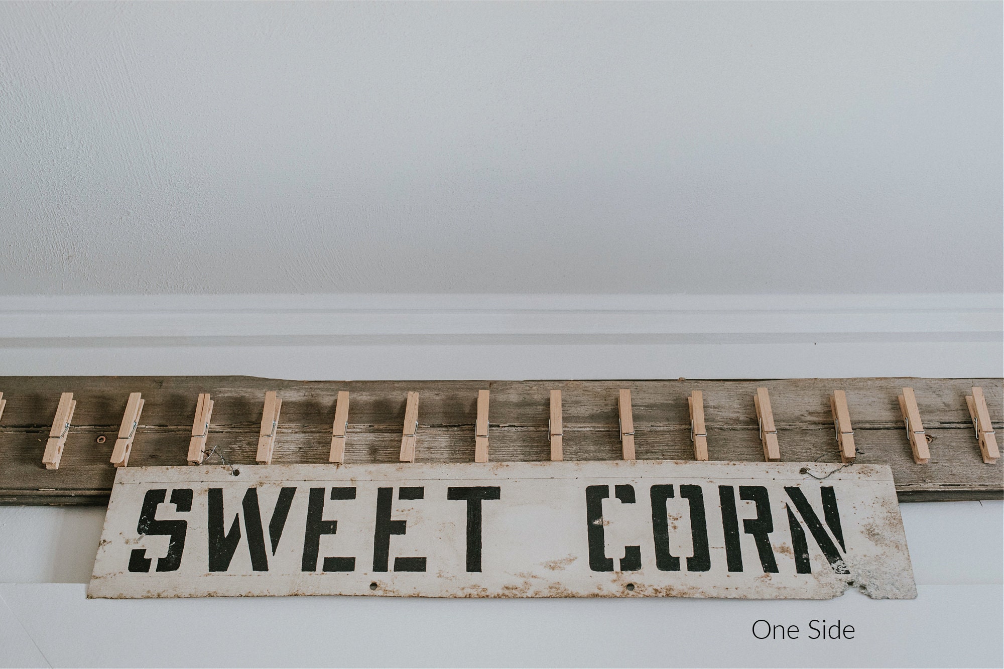 AUTHENTIC Farm Stand Sweet Corn Sign Hand Painted Metal Road Side Stand ...