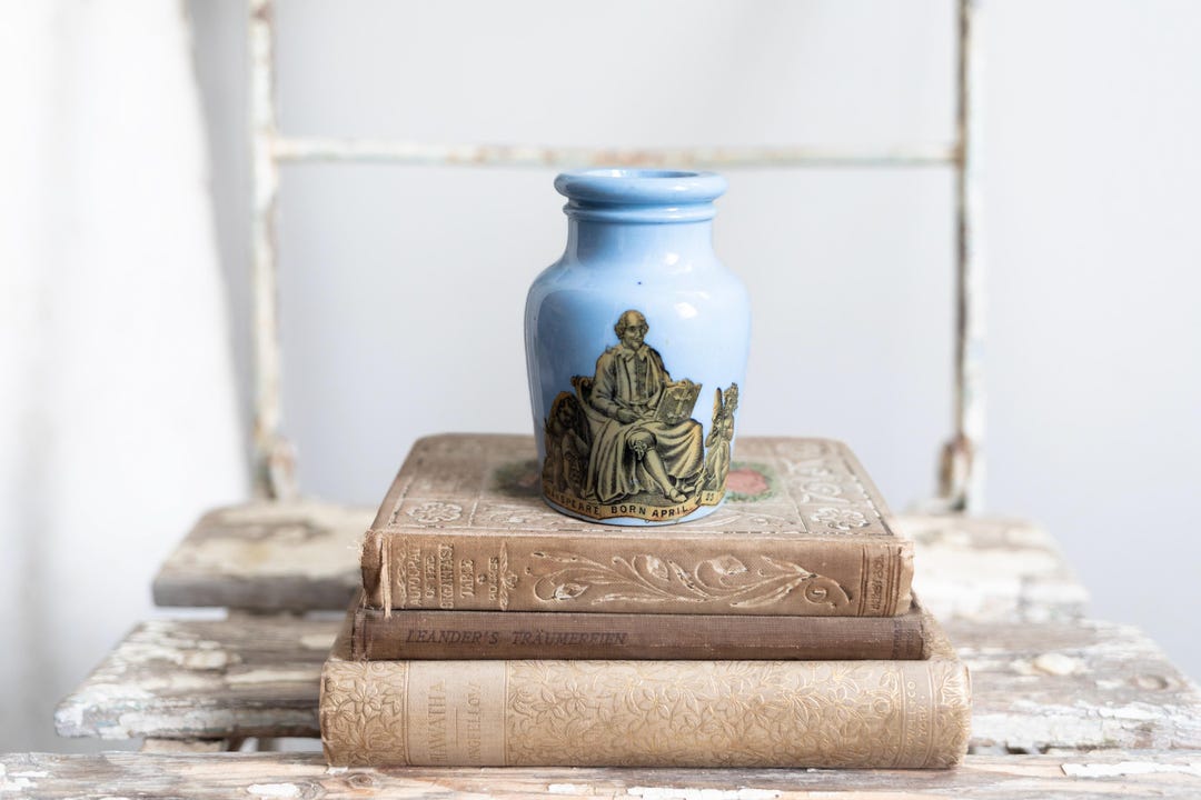 Antique Victorian Prattware Jar Mustard Pot | Shakespeare All the World ...