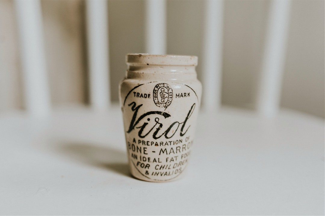 Antique Virol Bone Broth Jar Mini Virol Jar Antique - Etsy