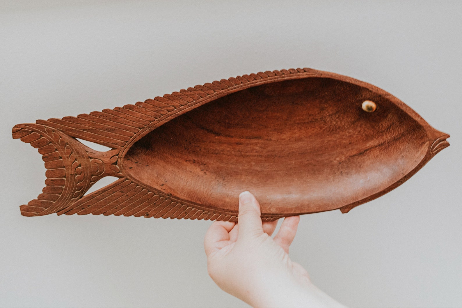 Papua New Guinea Carved Wood Fish Tobriand Islands | Hand Carved Wood ...