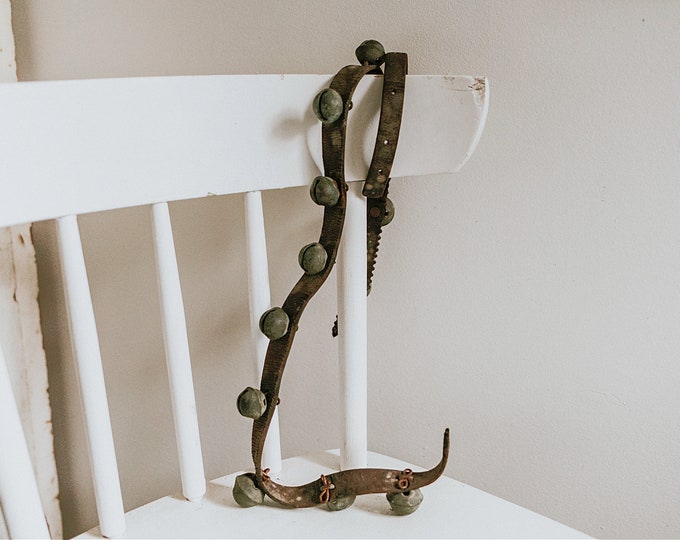 Antique Horse Sleigh Bells | Jingle Bells on Rustic Leather Strap ...