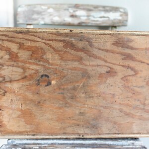 Vintage Red Wood Tool Box Primitive Wood Tool Caddy Rustic Wood ...