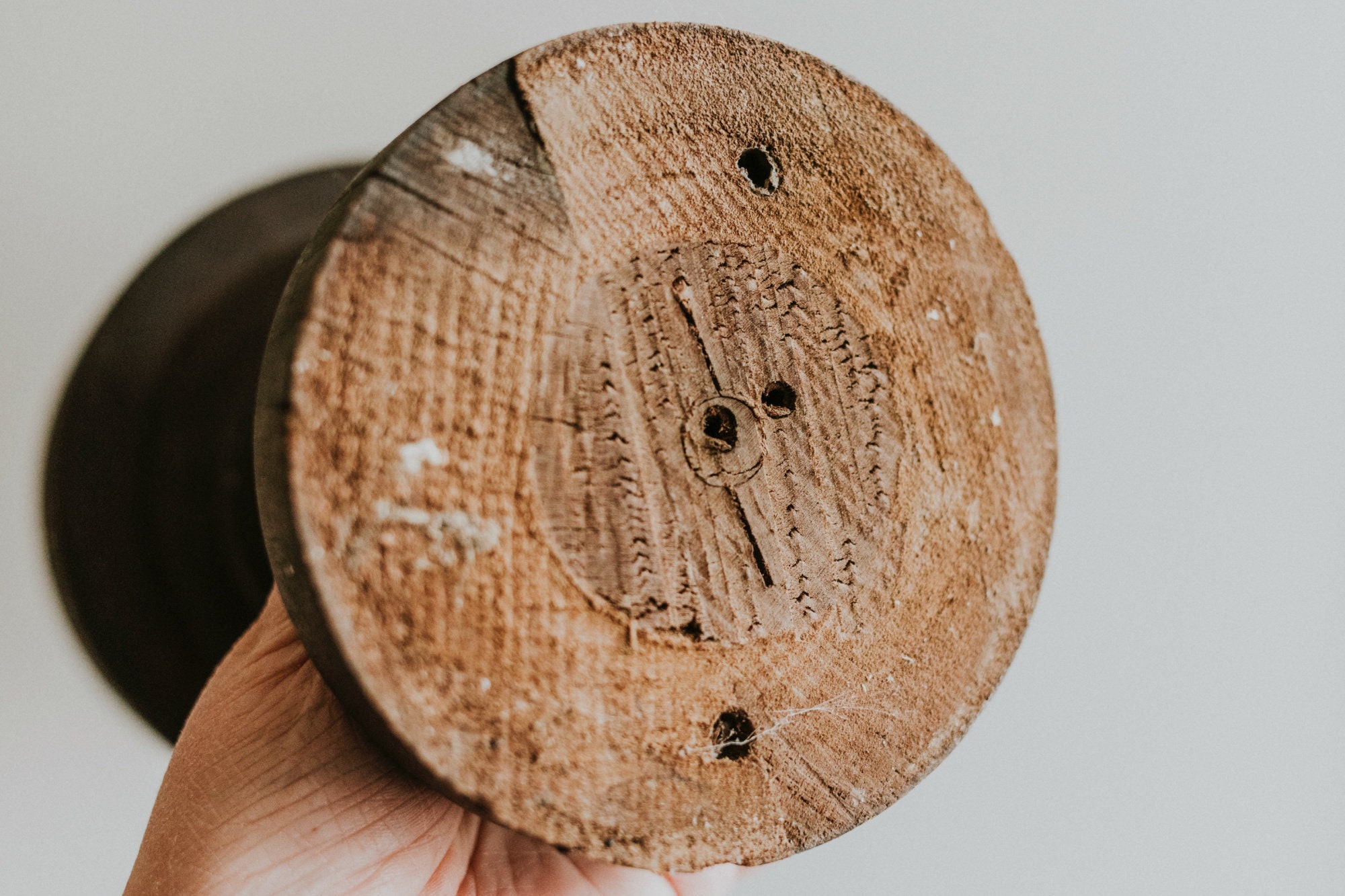 Large Vintage Solid Wood Unique Finial Rare Shape Architectural Salvage ...