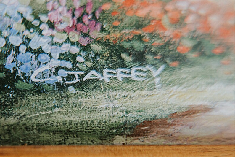 Mysterious C. Jaffey Original Oil Painting in Ornate Gold - Etsy