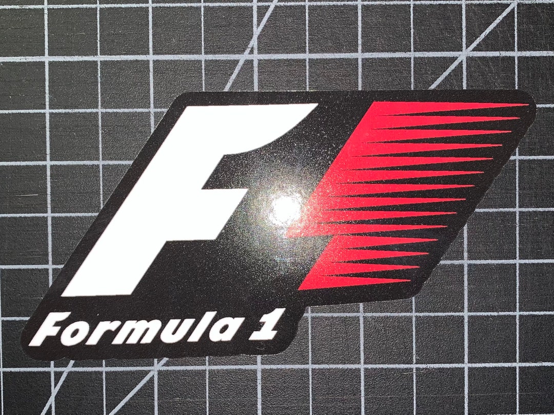 F1 Style Decal Retro Black and Red - Etsy