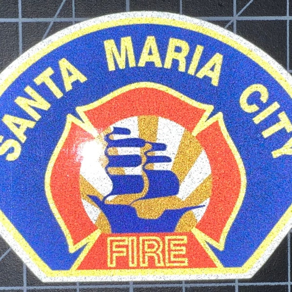 Fire Department Reflective Decal - Etsy