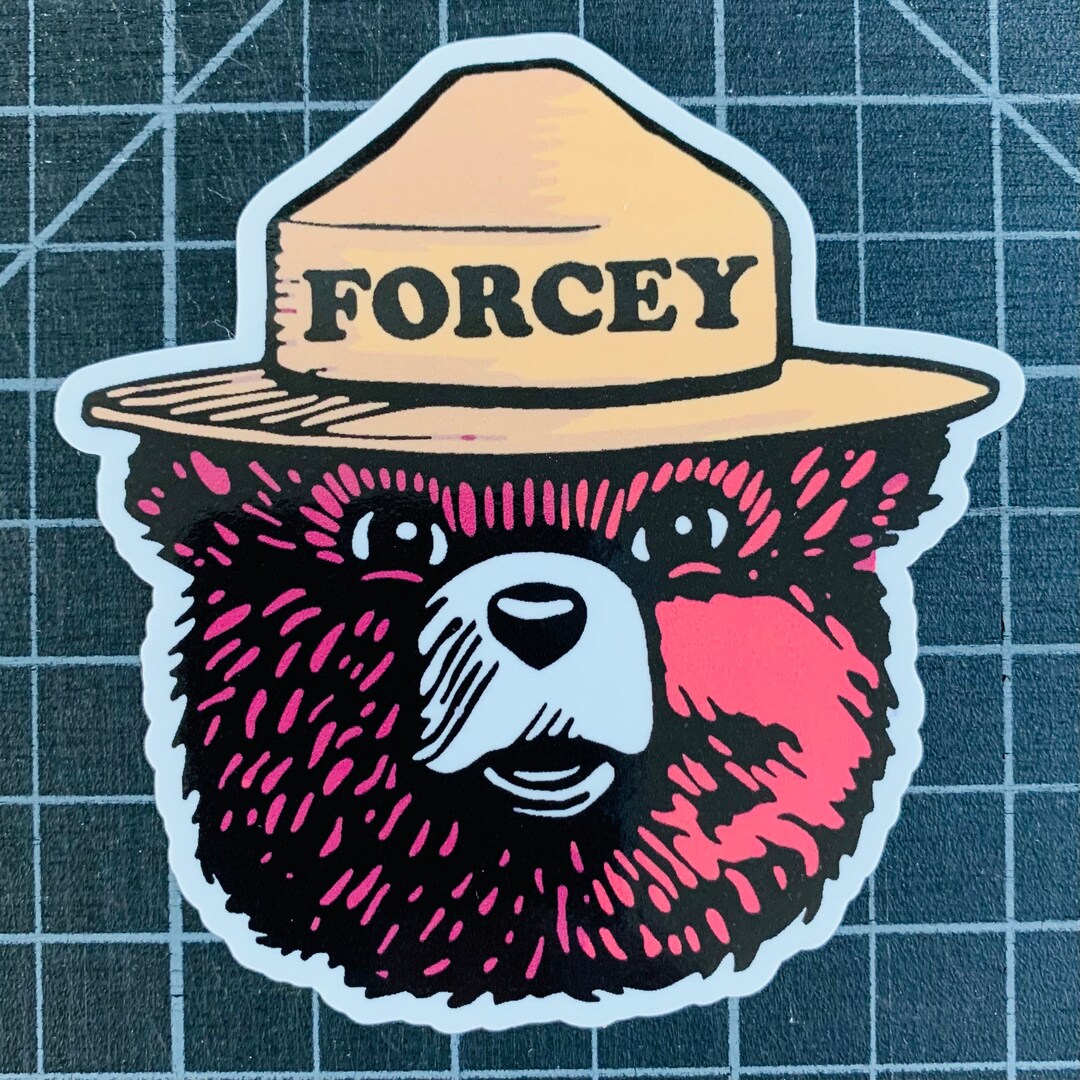 Forcey the Bear Decal - Etsy