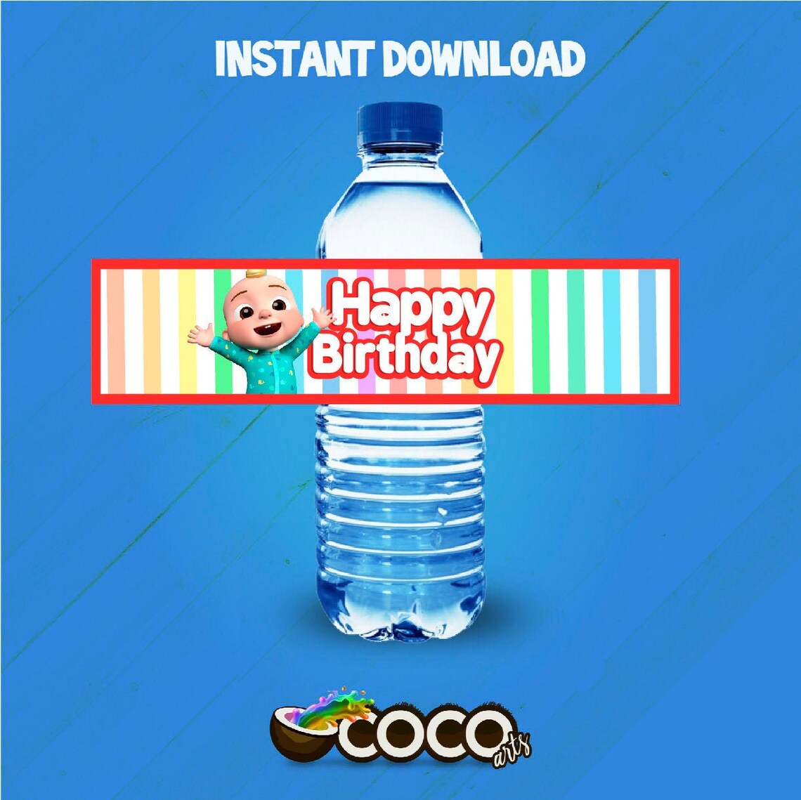 Cocomelon Water Bottle Labels. Cocomelon Birthday. Cocomelon | Etsy