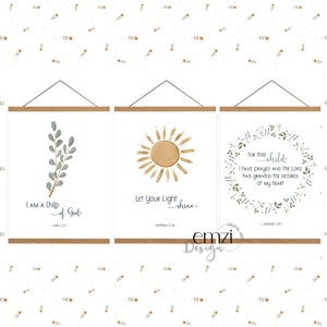 I Am Child of God, John 1:12, Bible Verse Wall Art for Nursery or Kids ...