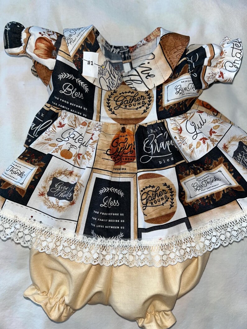 Give Thanks Fall Outfits: Dress W/bloomers and 3 In1 Outfit for Cabbage ...