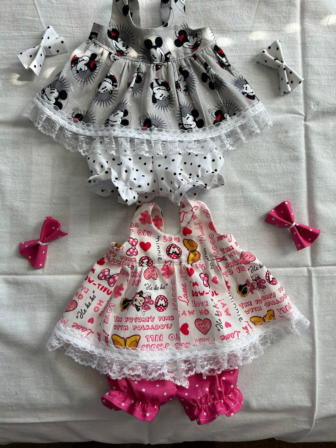 Minnie and Mickey Mouse Summer Outfits for Your Cabbage Patch 16 18 and ...