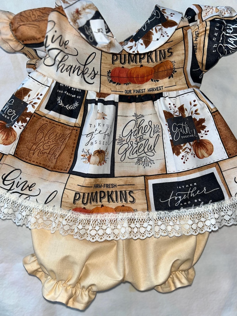 Give Thanks Fall Outfits: Dress W/bloomers and 3 In1 Outfit for Cabbage ...
