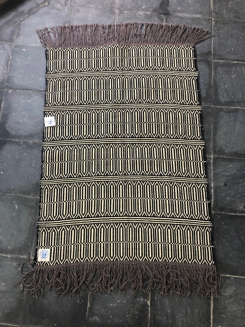 Amazing Alentejana Classic Portuguese Rug Pattern Black and White ...